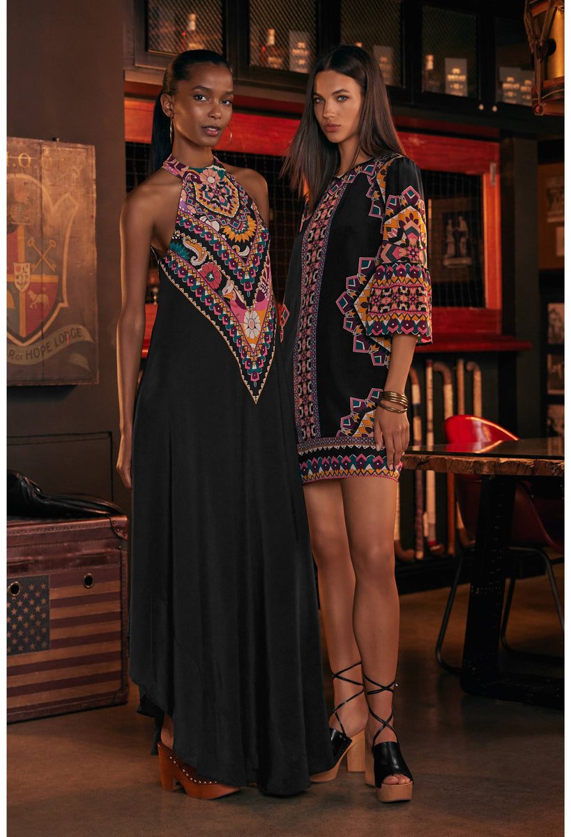 Johnny Was- Luna Shift Mini Dress- Kalessa – Annie Jewel and Charlies